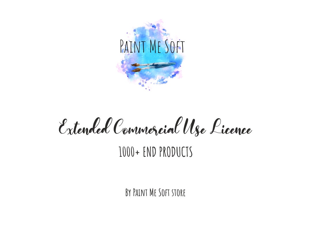 Extended Commercial Use Licence for One Clipart Set From the Paint Me ...