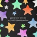 Watercolor Stars Clipart: Rainbow Star Shapes (10 PNG) (digital ...