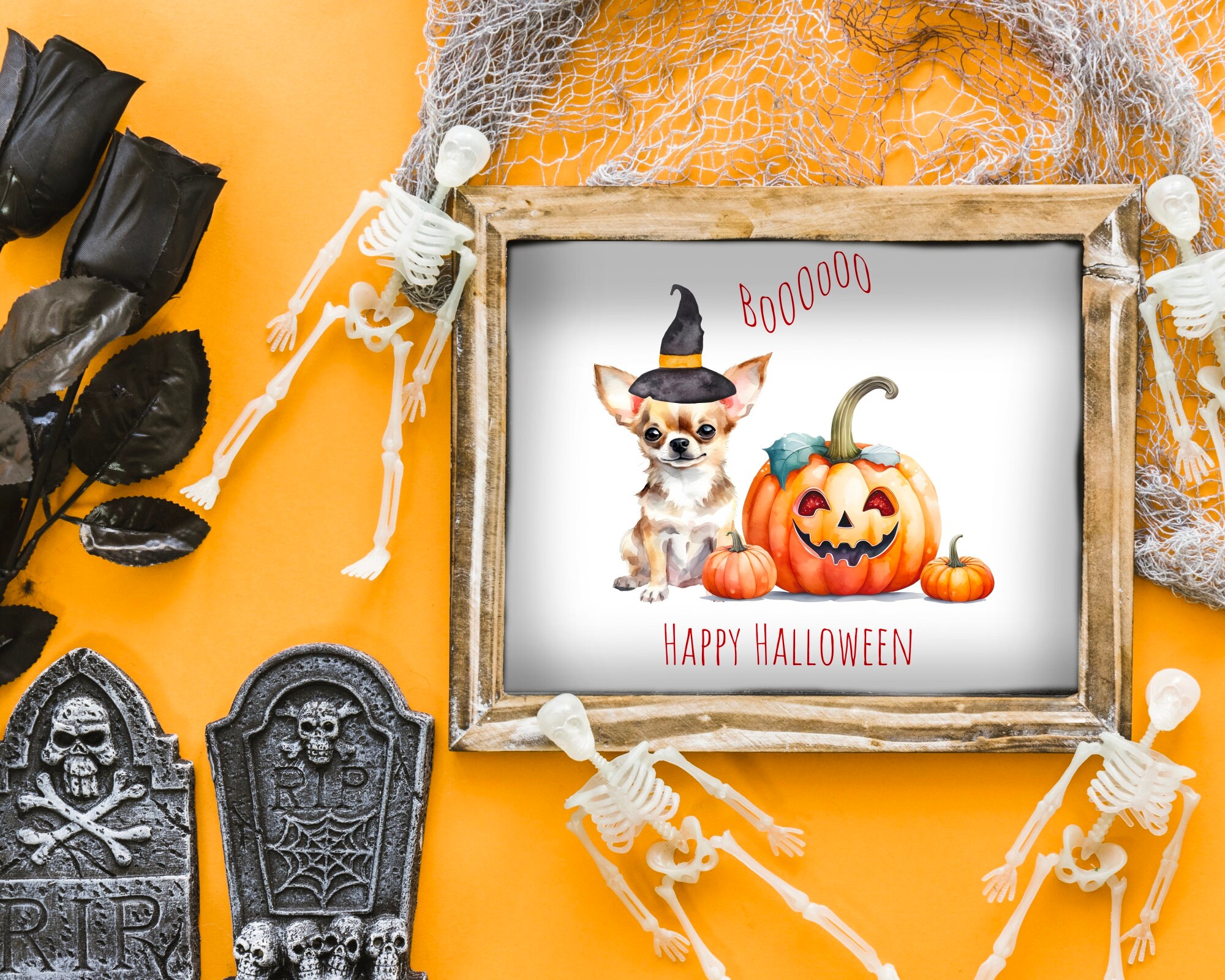 Watercolor Halloween Dog Clipart: Pet Breed Illustrations (PNG) - Etsy