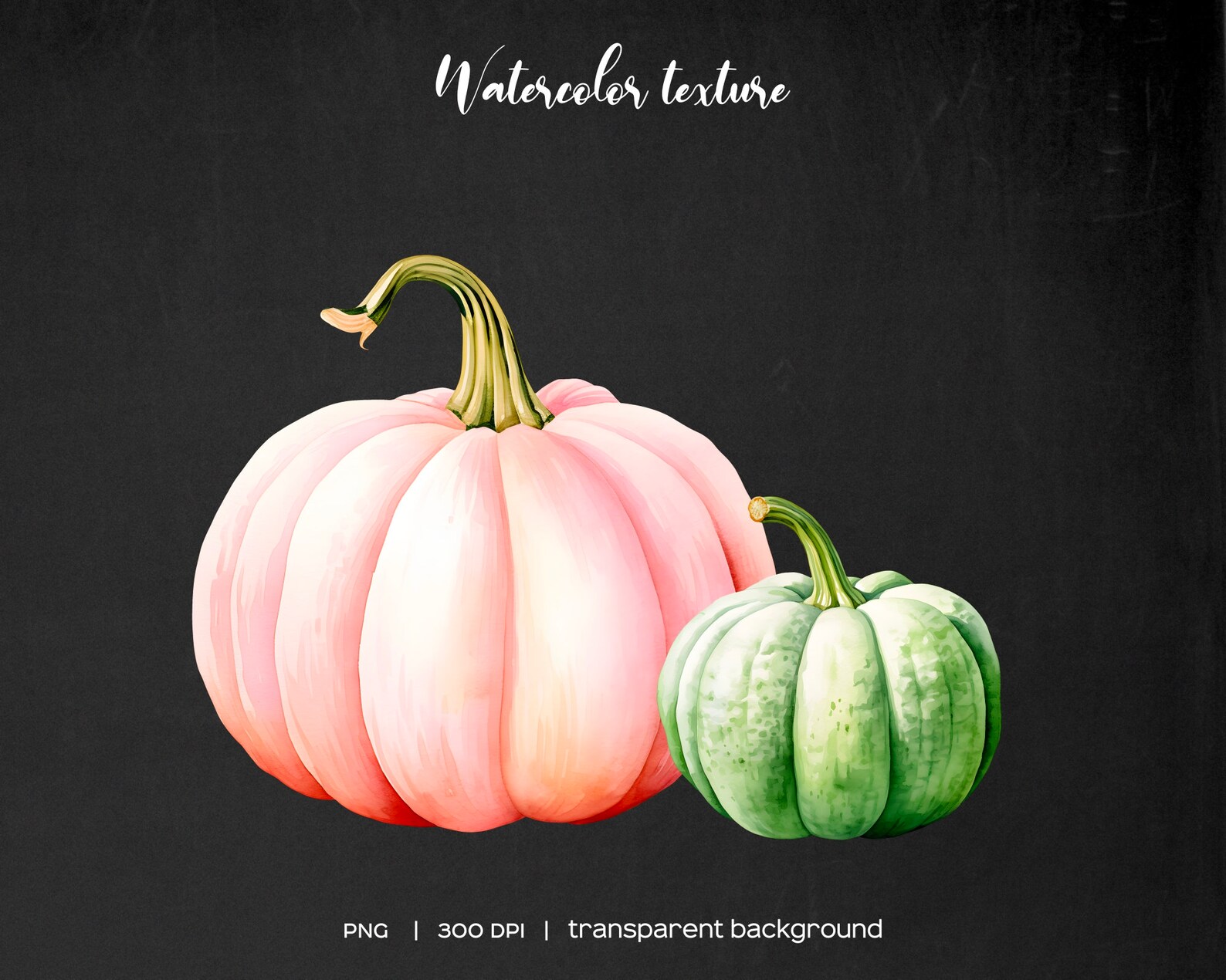 Watercolor Rainbow Pumpkin Clipart. Colorful Halloween Pumpkin. Pink ...