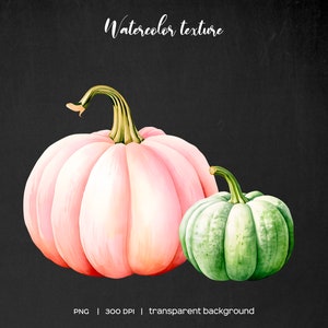 Watercolor Rainbow Pumpkin Clipart: Halloween Thanksgiving Illustration ...