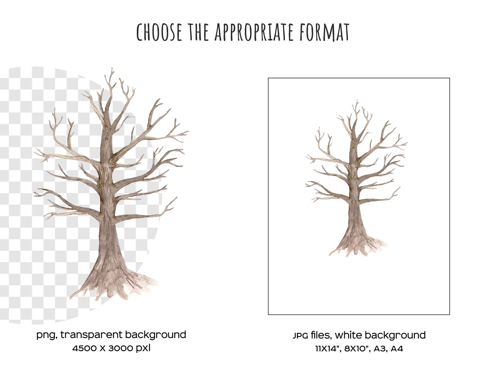 Watercolor Family Tree Clipart. Handprint Family Tree Clipart ...