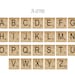 Watercolor Scrabble Tiles Clipart: Wood Alphabet & Symbols (PNG Digital ...
