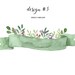 Watercolor Floral Ribbons Clipart. Banners With Flowers and Greenery ...