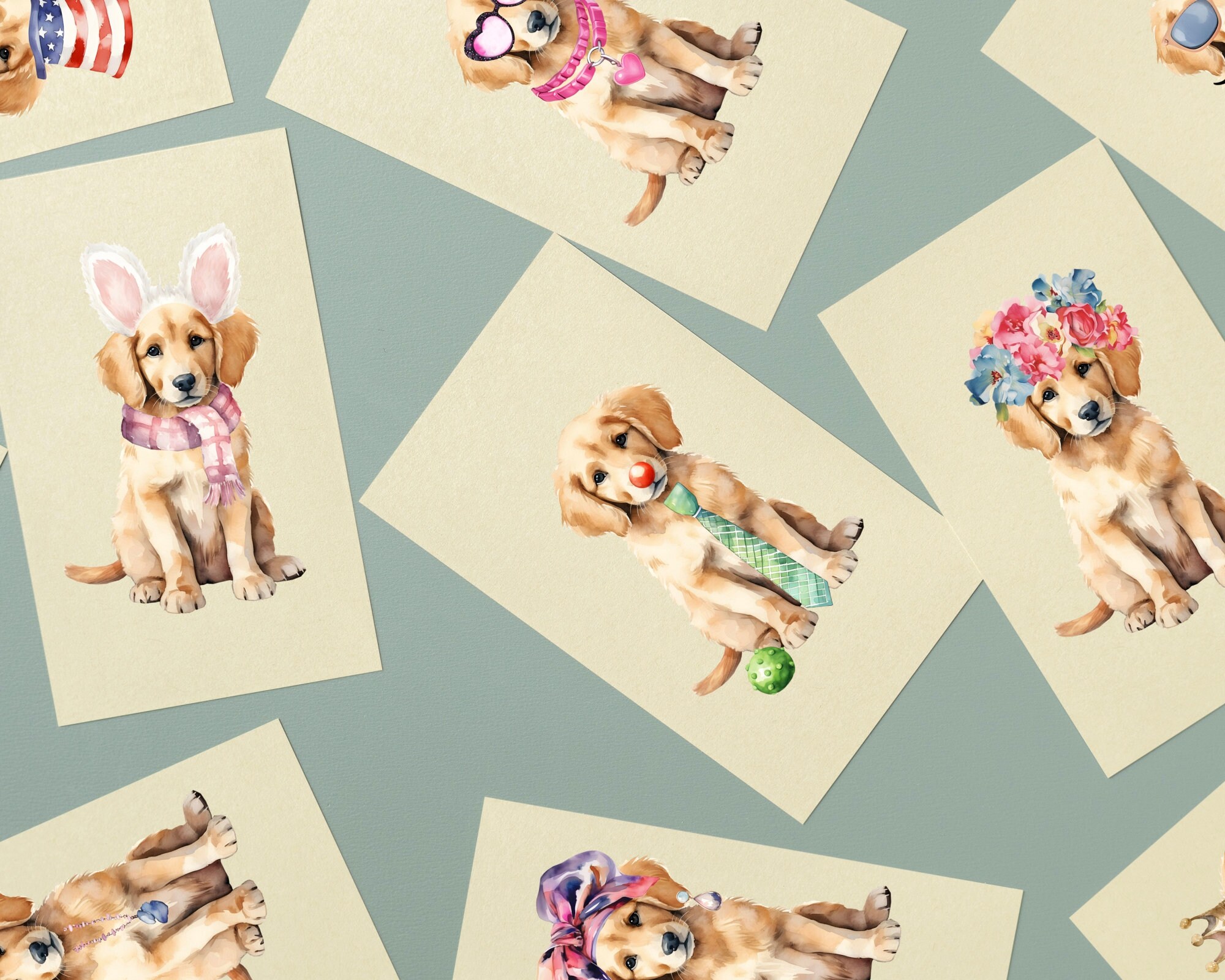Watercolor Dog Breeds Clipart. Puppies Clipart. Dogs Clip Art. Dog ...