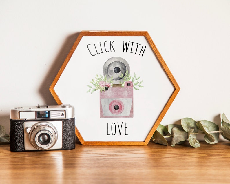Watercolor Camera With Flowers Clipart. Floral Retro Camera PNG ...