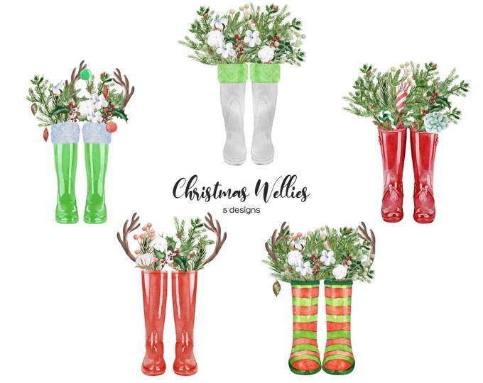 Polka Dot Rain Boots Watercolor Polka Dot Wellington Boots, Rubber ...