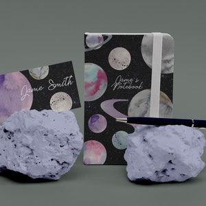 Watercolor Planets Clipart: Foil Solar System Graphics (digital ...