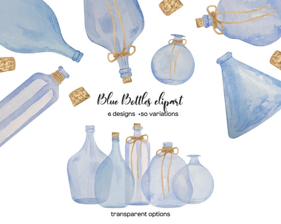 Empty Glass Bottle Clipart