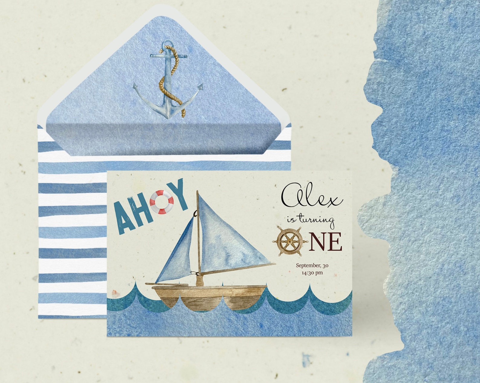 Watercolor Nautical Clipart. Marine Elements Clip Art Lighthouse ...