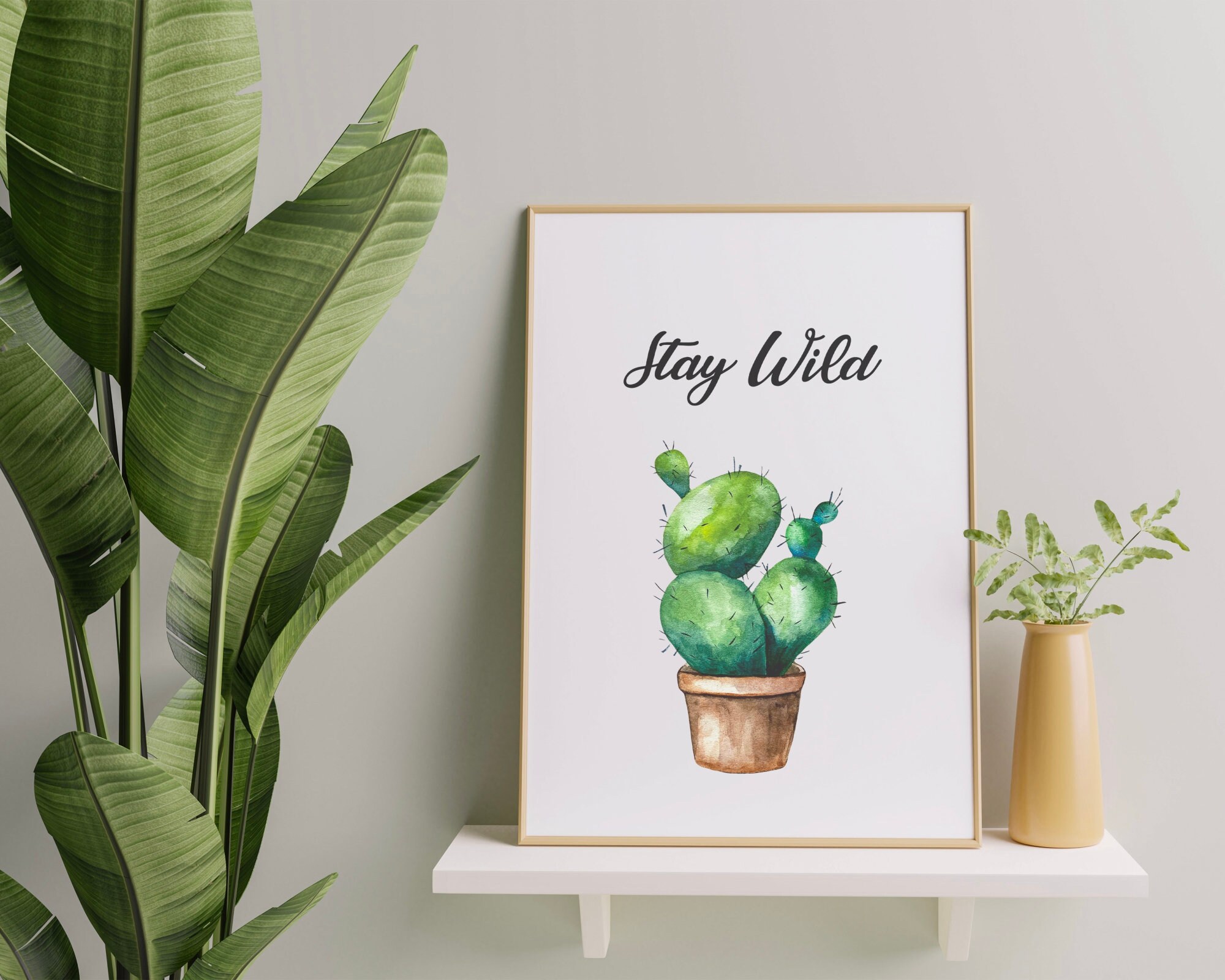 Watercolor Cactus Clipart: Potted Succulents PNG (digital Download) - Etsy
