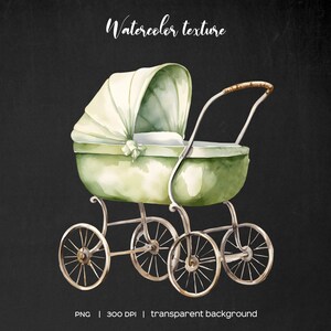 Watercolor Baby Clipart. Newborn Baby Clip Art. Pastel Beige and Green ...