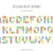 Watercolor Building Bricks Alphabet Clipart: Toy Letters A-Z (PNG) - Etsy