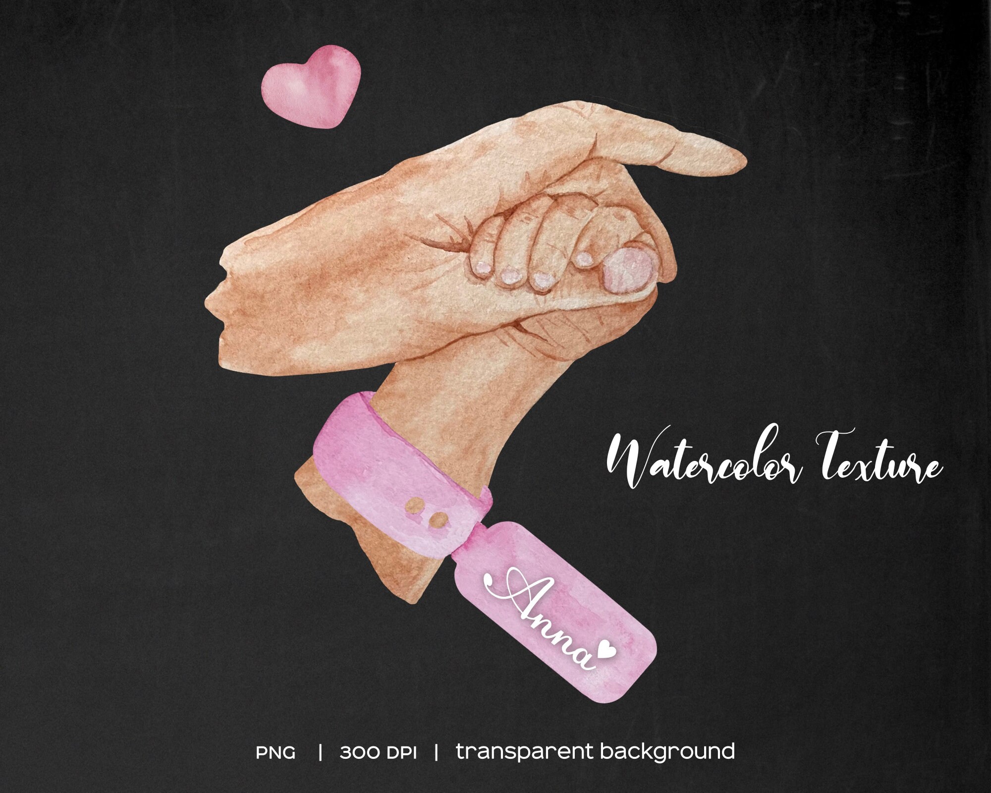 Watercolor Family Hands Clipart. Family Holding Hands in Hands. New ...