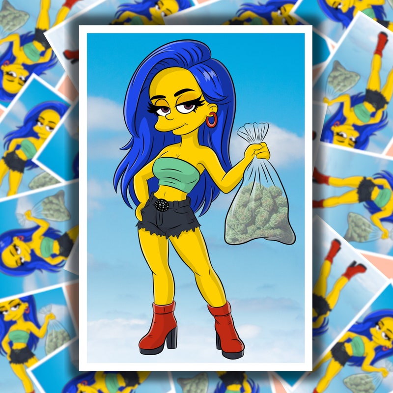 The Simpsons Weed - Etsy