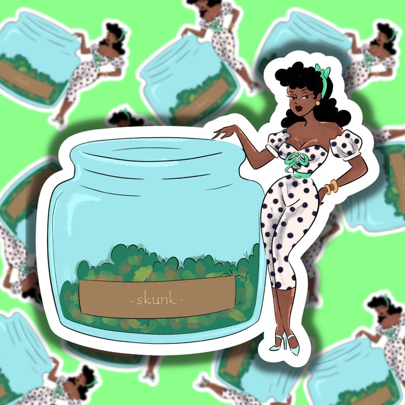 BUD BABES Stickers. Stoner Girl Stickers Ouid 420 Bud Babe - Etsy