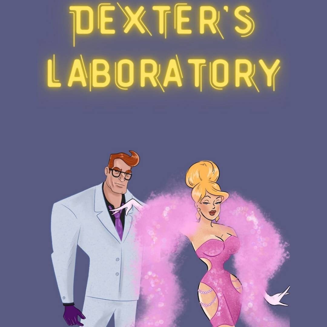 Retro Dexter's Lab Sticker: Grown up Dexter & Deedee Vinyl Decal - Etsy