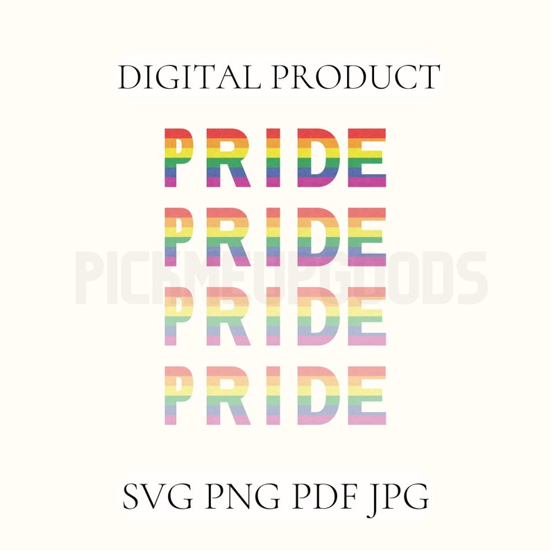 Lgbtq Pride Svg Rainbow Pride Month Svg for Shirts Digital - Etsy