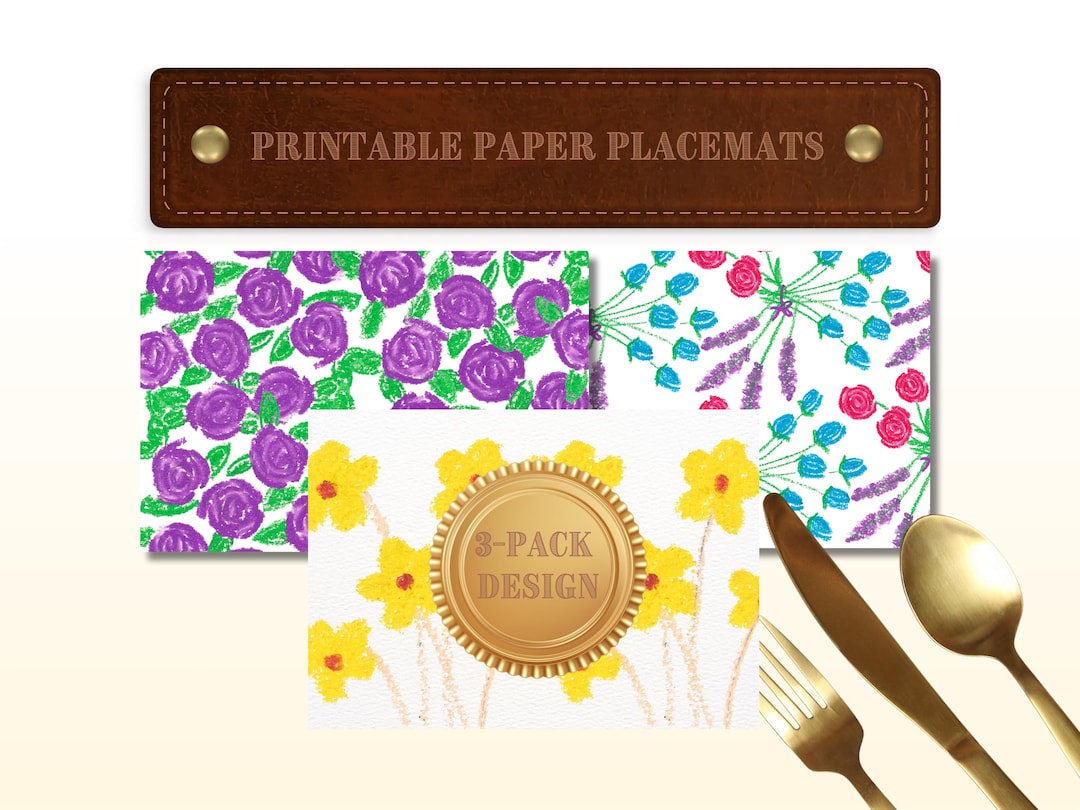 Paper Placemats | Mothers Day | Instant Download | Printable | Digital ...