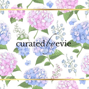 Paper Placemats | Hydrangeas | Instant Download | Printable | Digital ...