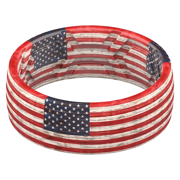 American Flag Silicone Ring - Etsy