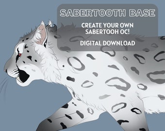 Sabertooth Cat Base - Etsy