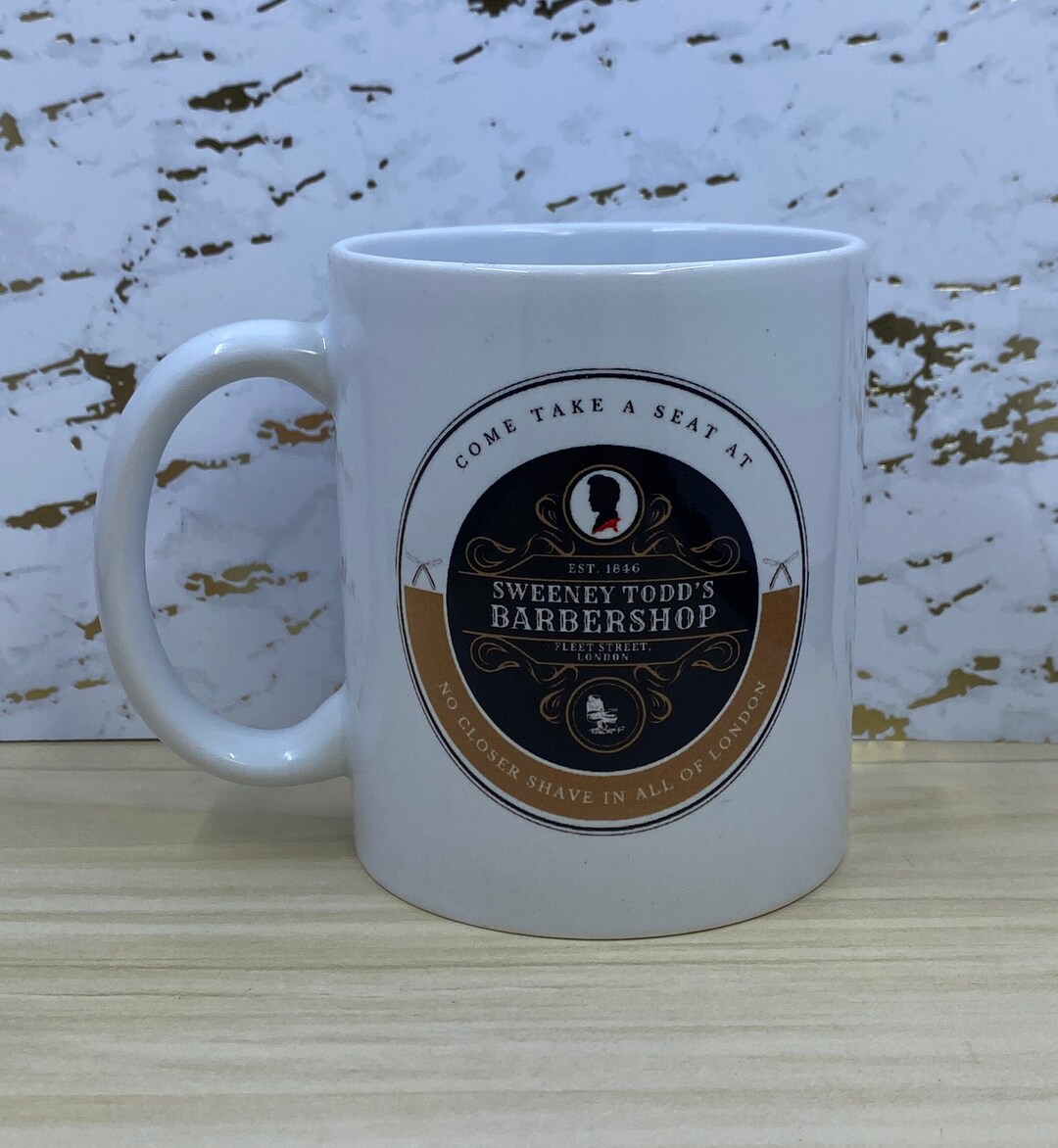Sweeney Todd's Barbershop (sweeney Todd: the Demon Barber of Fleet Street) - 11.8 Oz Ceramic Mug ...