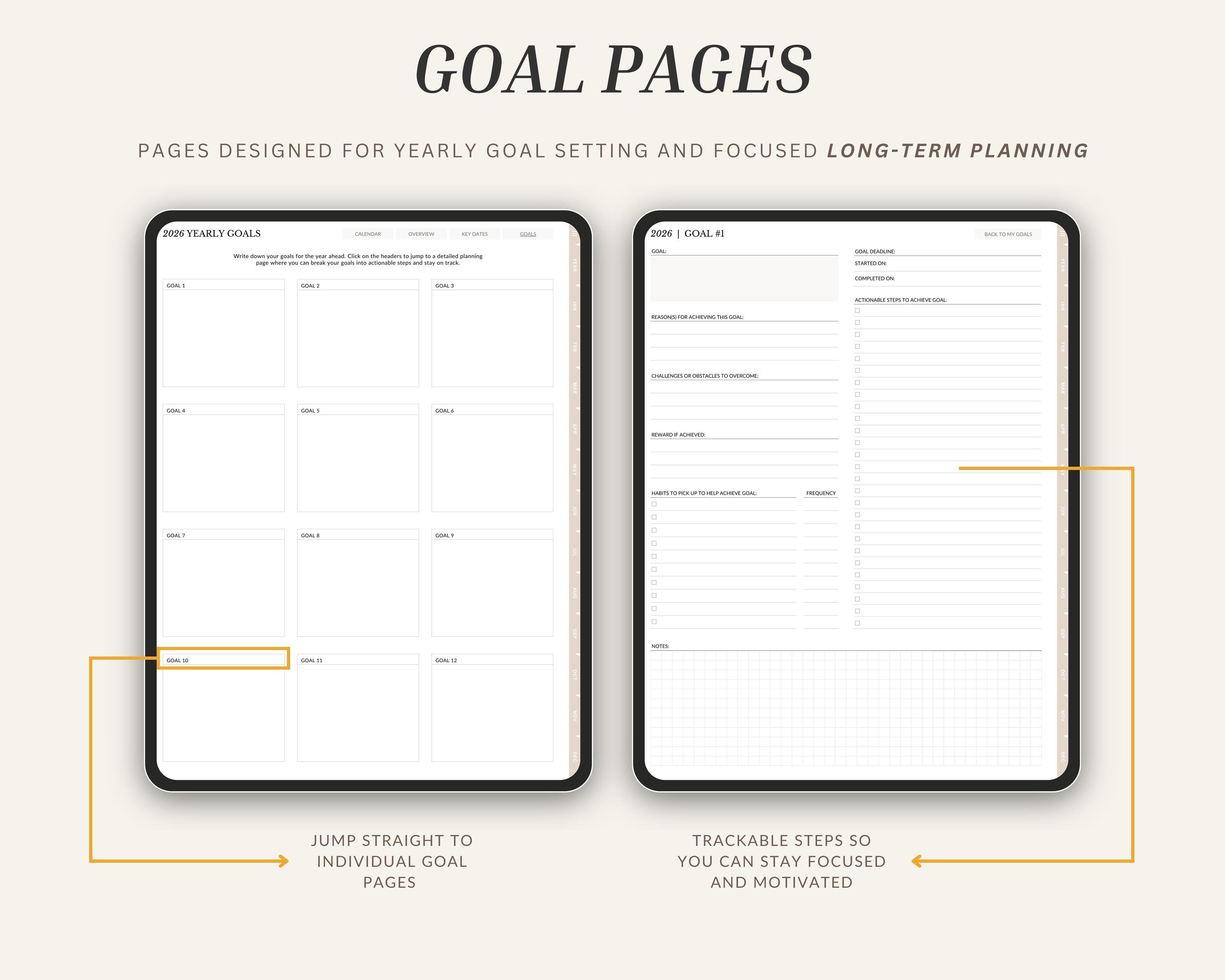 2025 2026 Digital Planner | Dated Goodnotes Planner for iPad & Android ...