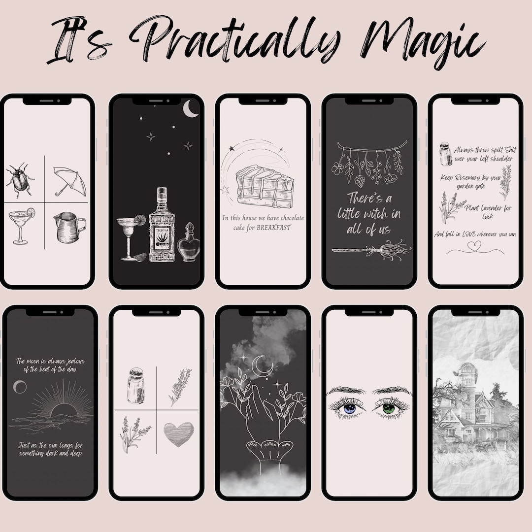 Practical Magic Inspired Phone Wallpaper - Set of 10! - Etsy