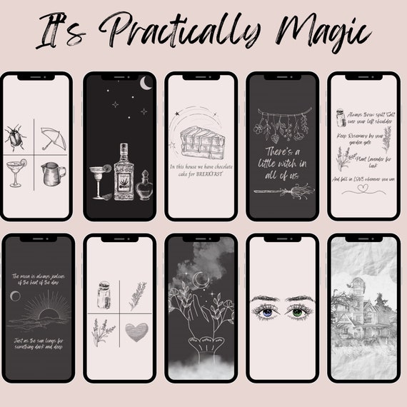 Practical Magic Inspired Phone Wallpaper Set of 10 - Etsy