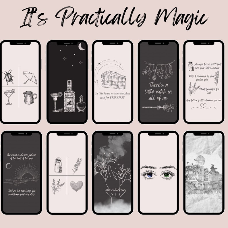 Practical Magic Inspired Phone Wallpaper - Set of 10! - Etsy