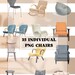 35 CHAIR Individual PNG / Photoshop Transparent PNG/ Interior Design Armchairs/ Moodboard Chairs ...