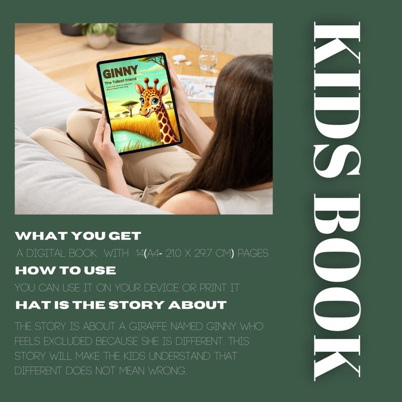 Ginny, the Tallest Friend - KIDS BOOK / Self Confidence Story/ Animals ...