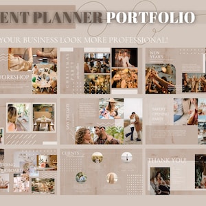 Event Planner Portfolio Templates: Wedding Services (canva Editable) - Etsy