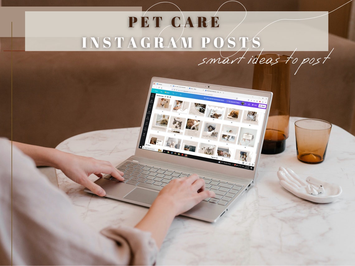 PET CARE Instagram Posts/ Fully Editable in Canva/ Pet Shop/ Animal ...