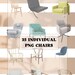 35 CHAIR Individual PNG / Photoshop Transparent PNG/ Interior Design Armchairs/ Moodboard Chairs ...