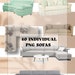 40 SOFAS Individual PNG / Photoshop Transparent PNG/ Interior Design ...