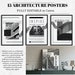 ARCHITECTURE Posters / Fully Editable in Canva/ Black and White Posters ...