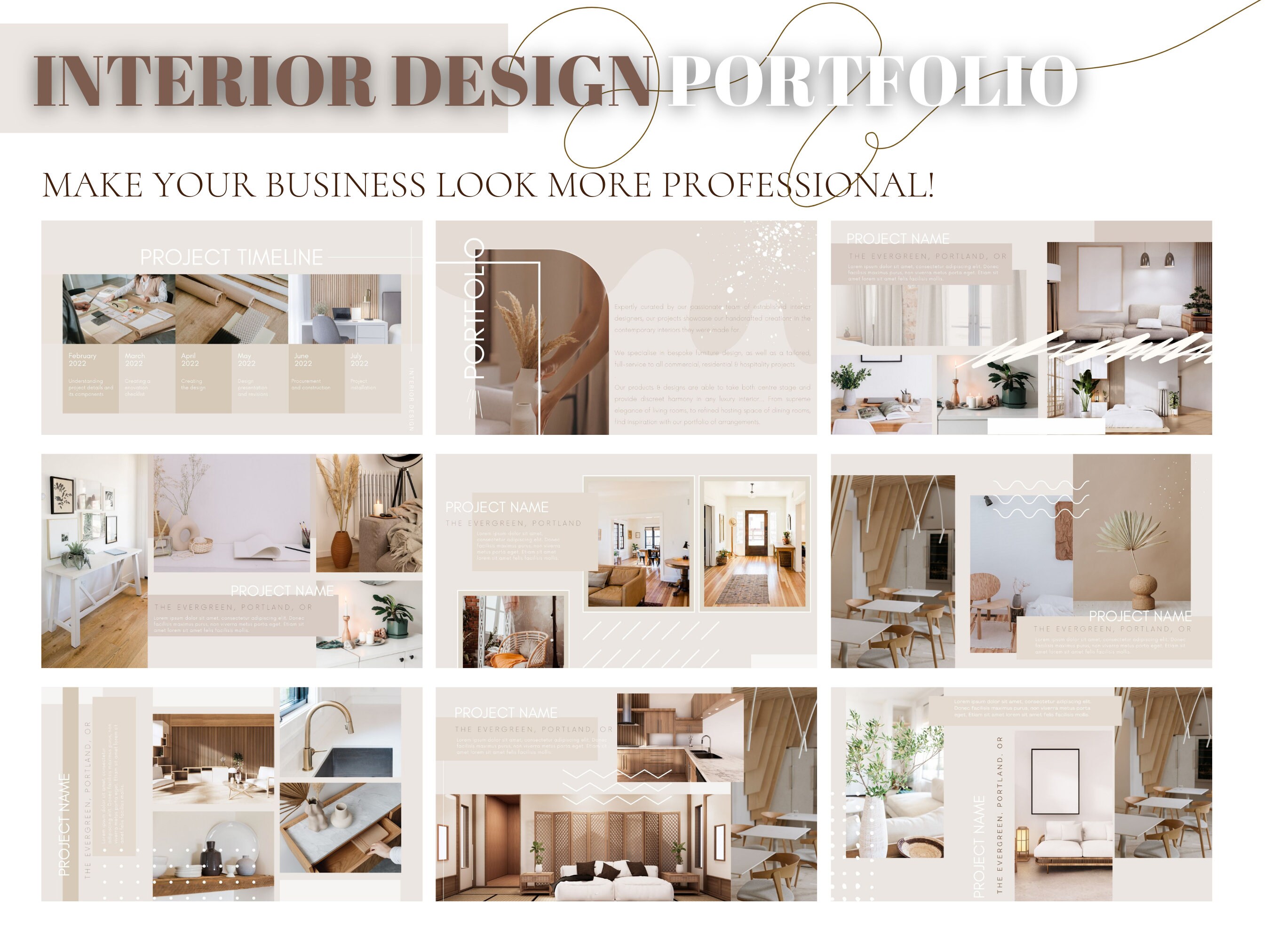 INTERIOR DESIGNER Portfolio Templates/ About the Designer/ Decor ...