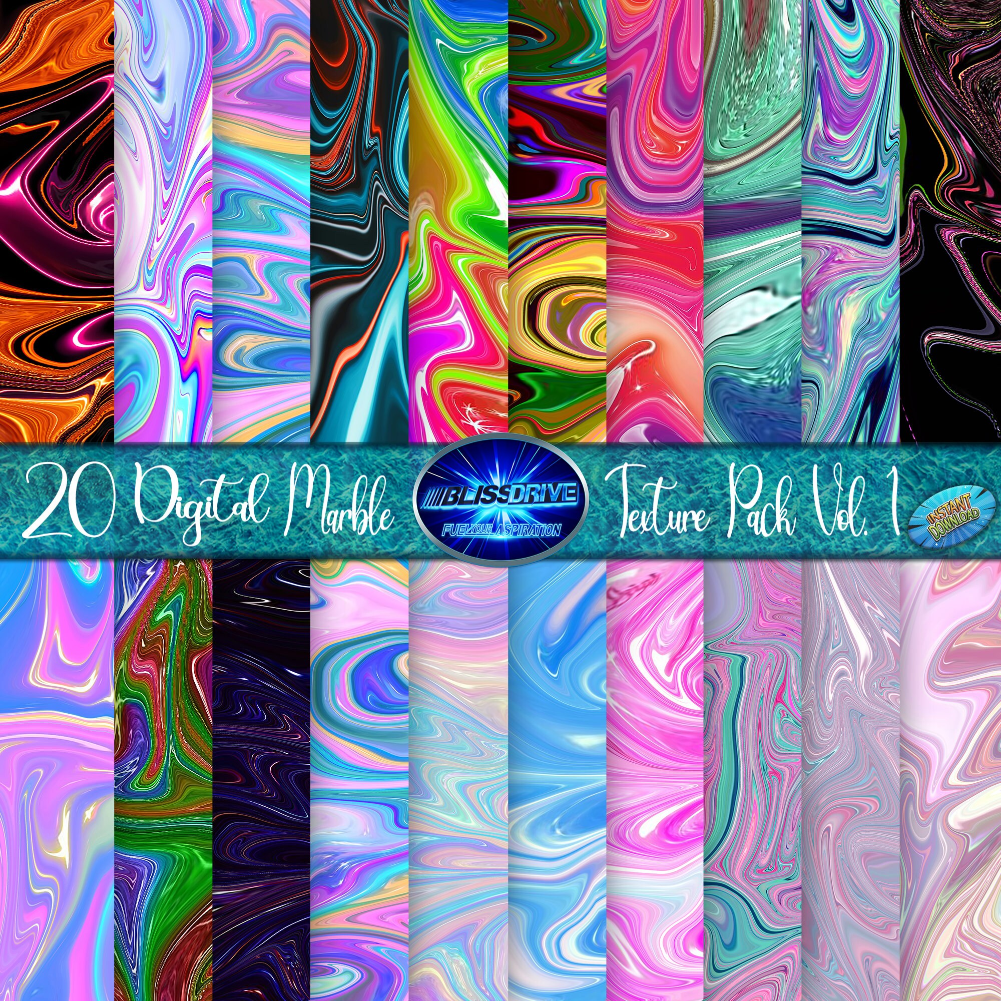 20 Digital Marble Texture Pack Vol 1 Instant Download - Etsy