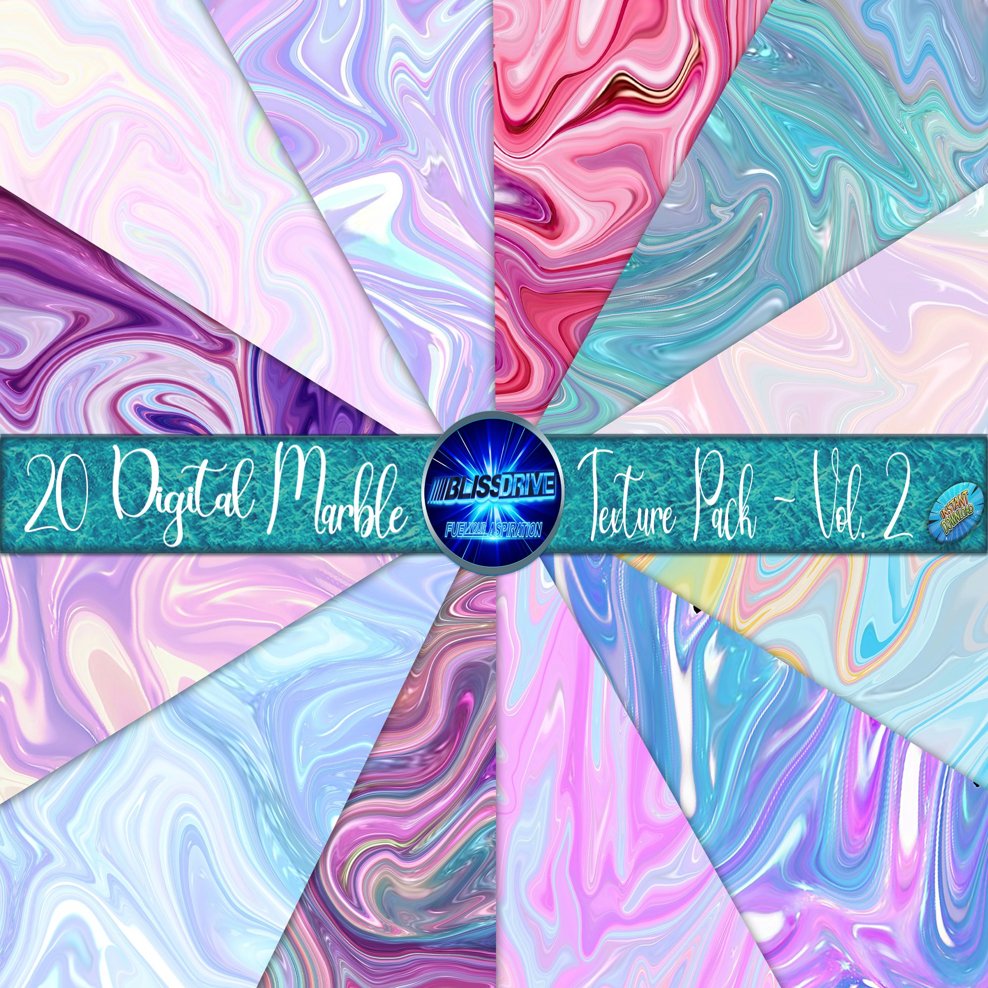 20 Digital Marble Texture Pack Vol 2 Instant Download - Etsy