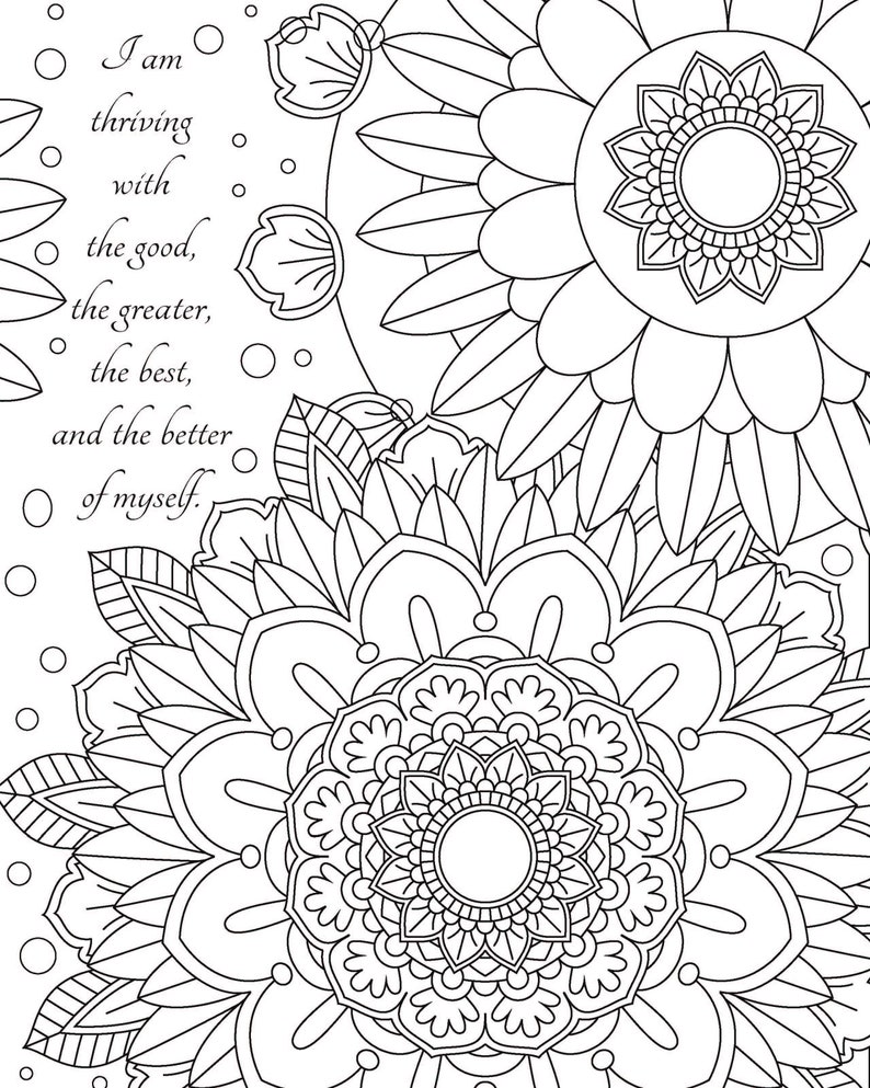 Self-nourishment: an Empowering Mandala Coloring Book for Positive ...