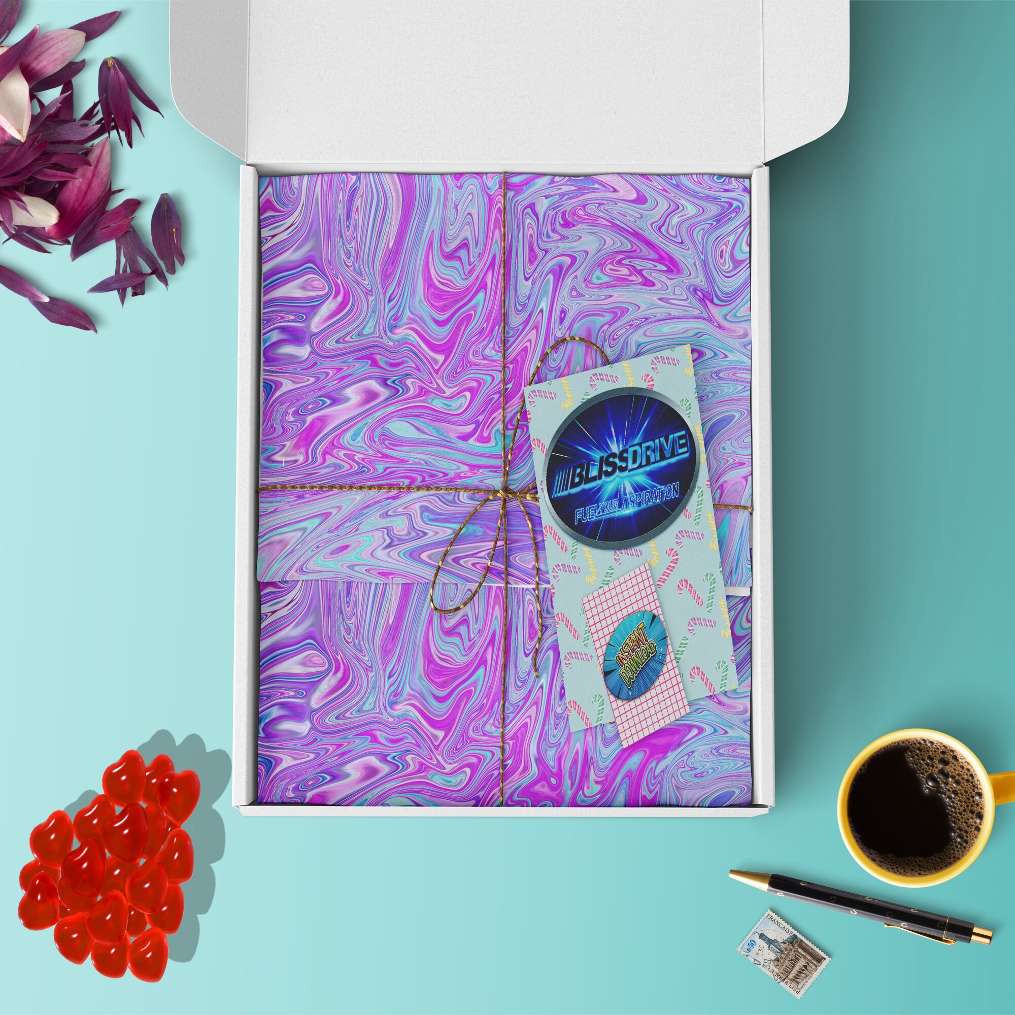 20 Psychedelic Marble Texture Pack Vol 2 Instant Download - Etsy