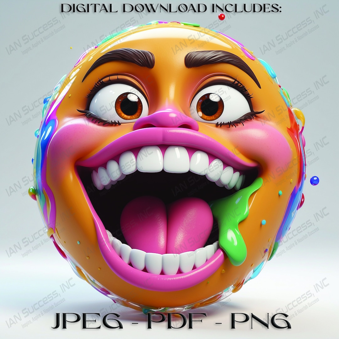 Hilarious Emoji 2 Design (jpeg, Pdf & Png) Digital Download - Etsy