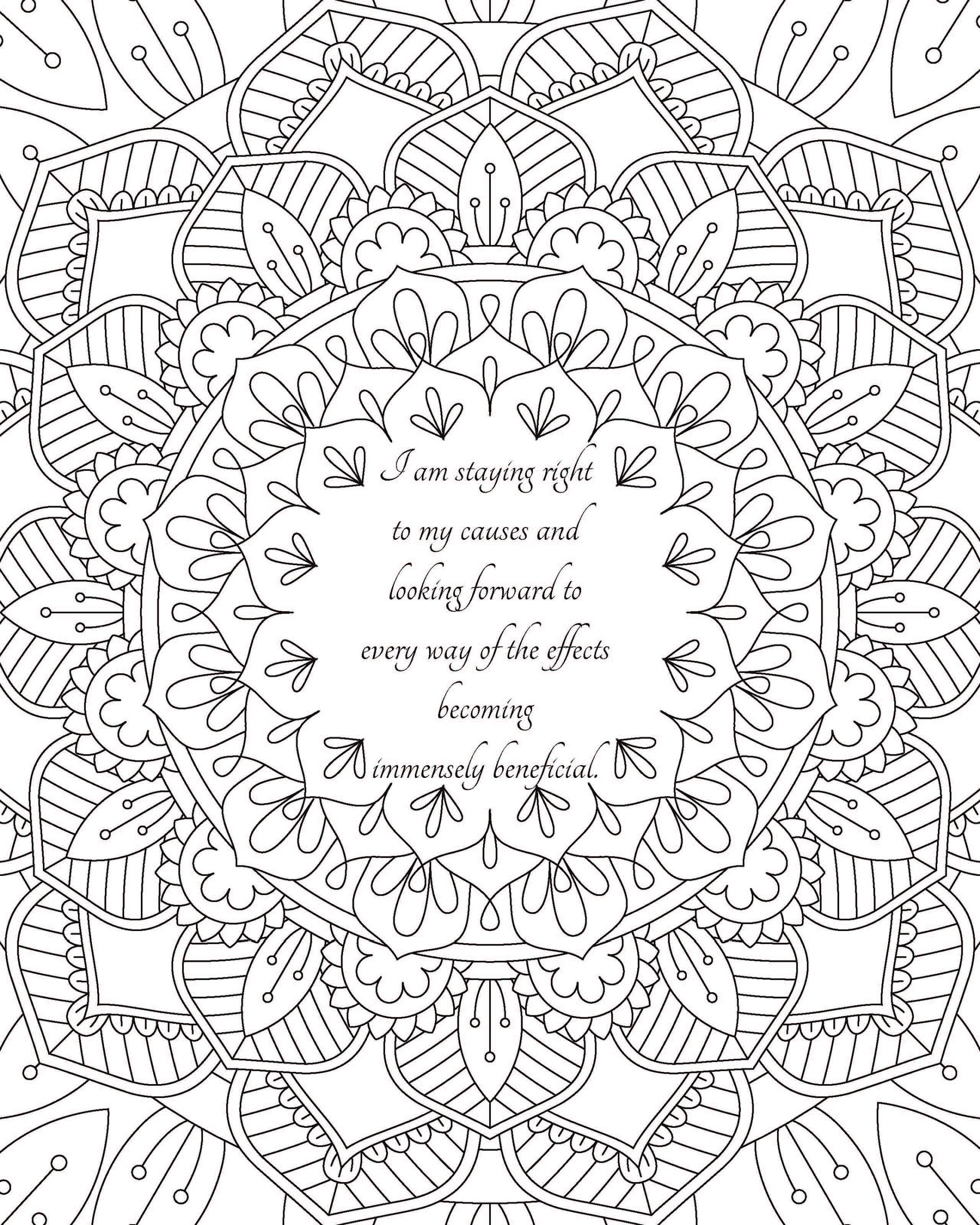 Self-nourishment: an Empowering Mandala Coloring Book for Positive ...