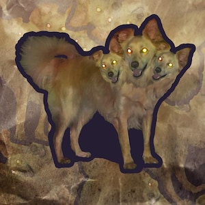 Celestial Cerberus Sparkle Holographic Sticker - Starflesh Core - 3.5 ...