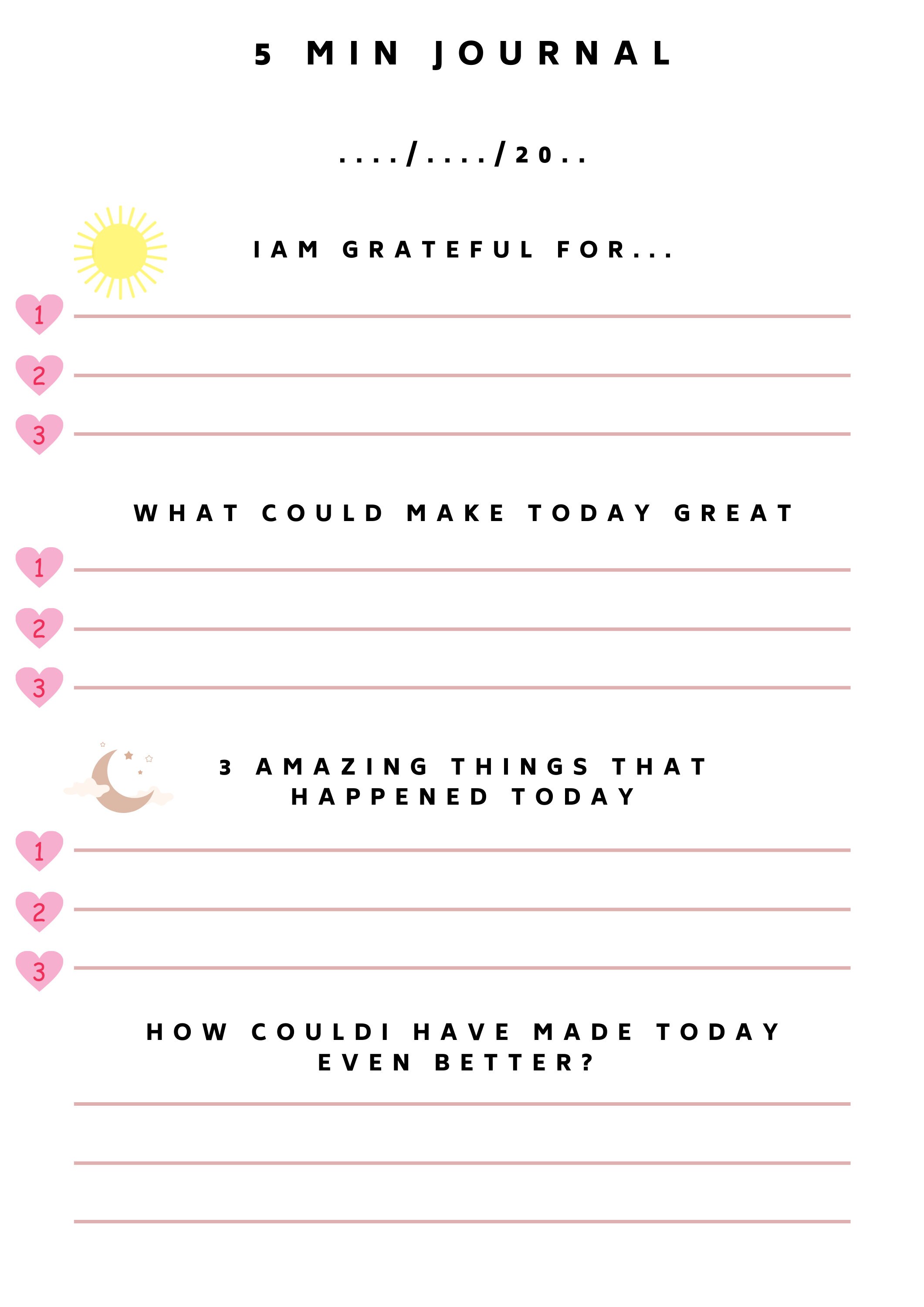 Self Journal Planner Template, Canva Template, Editable Template - Etsy