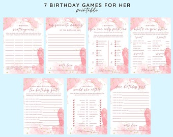 Adult Birthday Game Bundle for Her, Rose Gold Whats in Your Phone ...