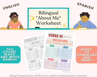 Bilingual Emotions...(emociones...) Worksheet for Kids | English and ...