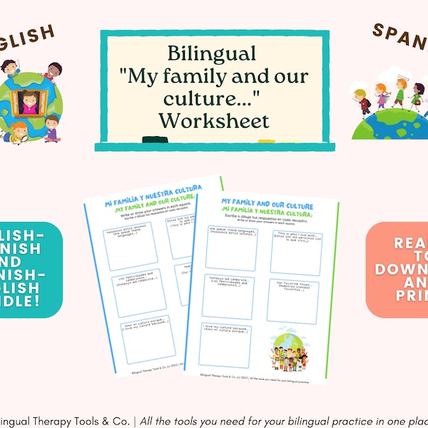 Therapy Worksheet in Spanish - Etsy